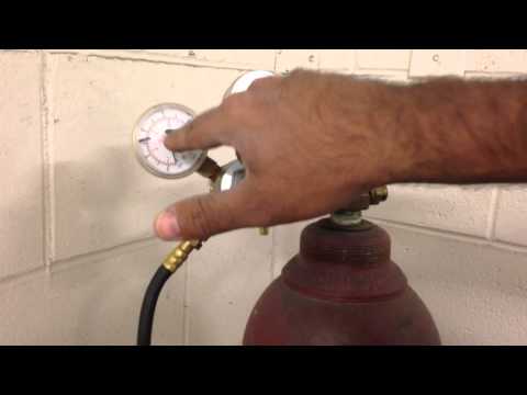 MIG Welder Safety 4 of 7 - Turning on the shielding gas