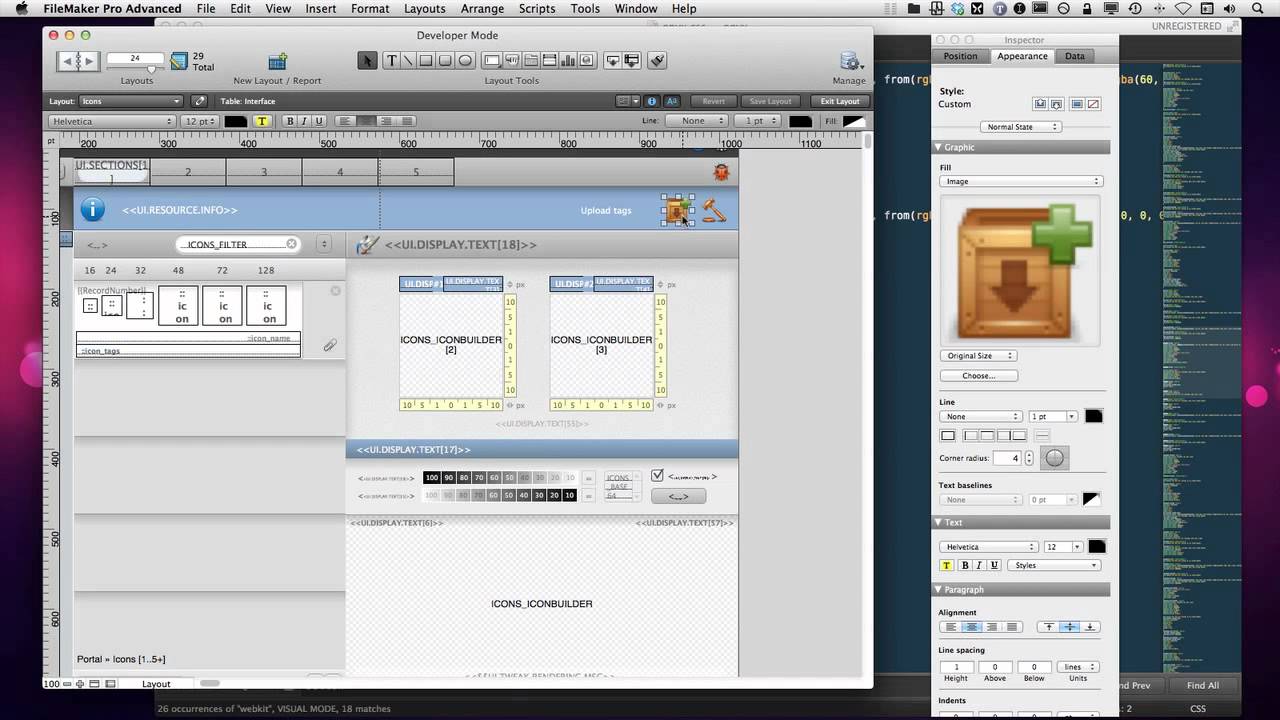 FileMaker 12 Layout Objects