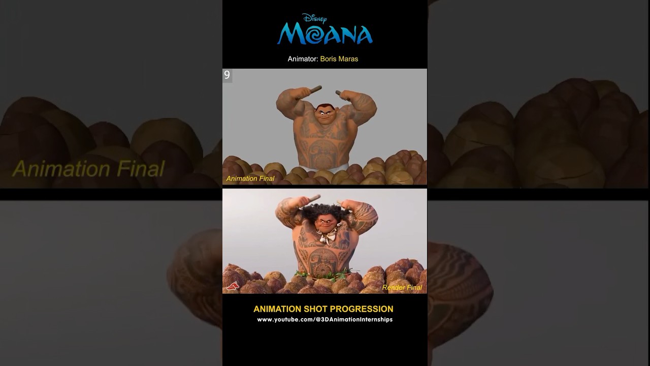 Moana | Marketing Shot Progression #shots