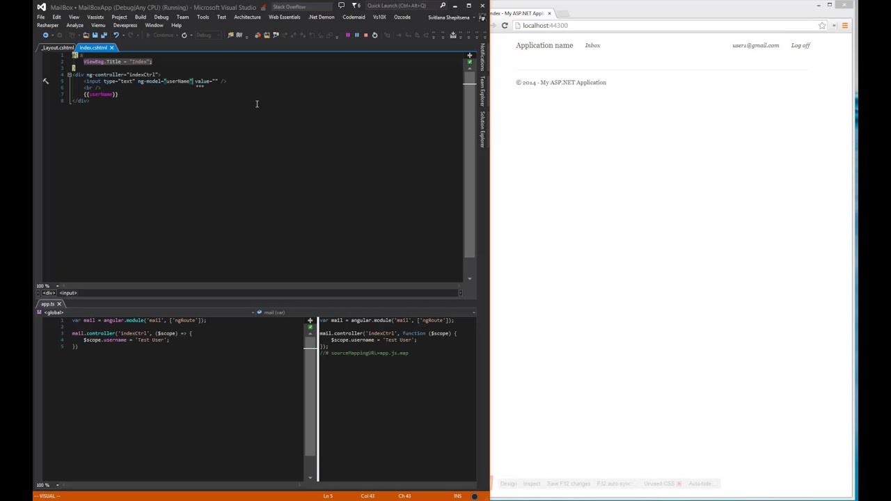 AngularJS Tutorial 101. MVC design pattern.