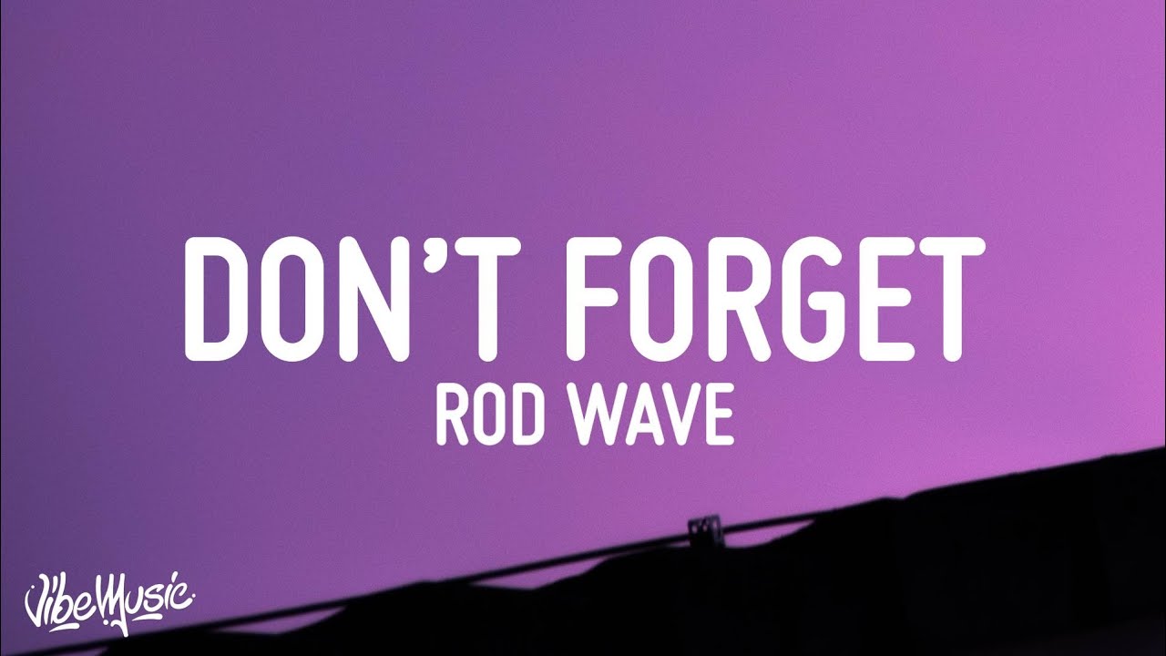 Rod Wave - Don't Forget (Lyrics)