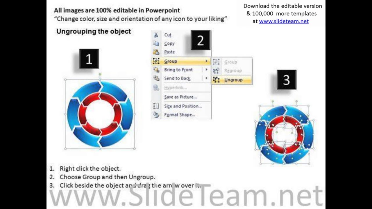 6 stage 2 layers powerpoint circle chart slides