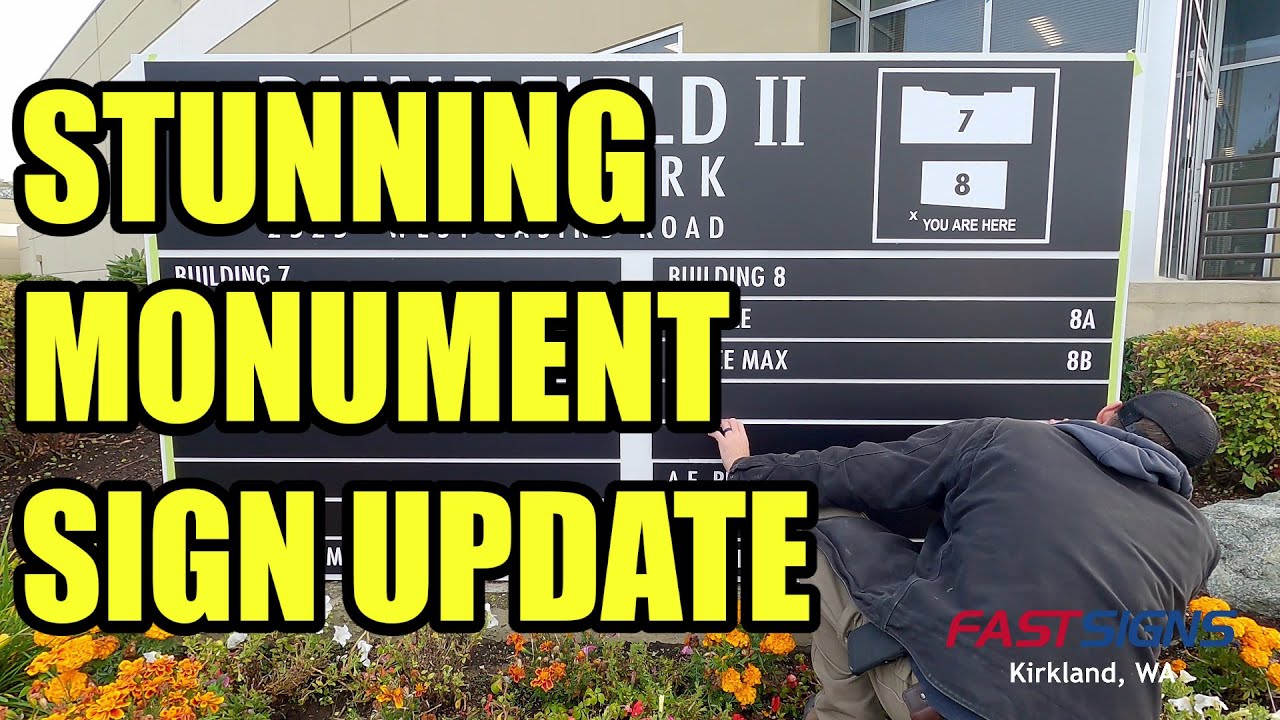 Stunning Monument Sign Update - Timelapse