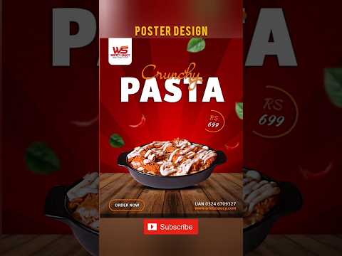Pasta Flyer | Food Poster Design | #posters #photoshop #foodflyer