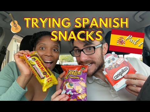 Jamaican Fiancee Tried Spanish Snacks in Spain
