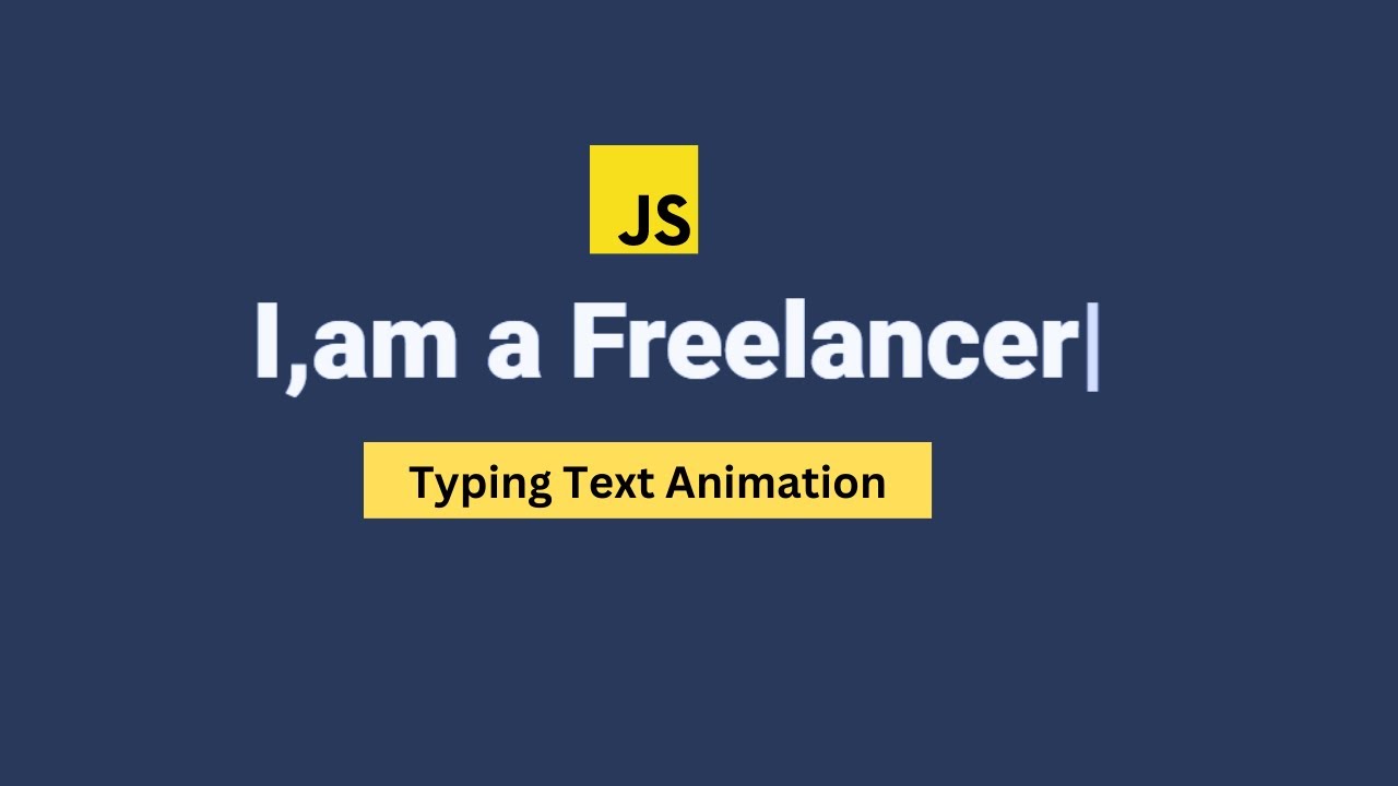 JavaScript Tutorial: Auto Typing Text Animation | Create Engaging Web Effects
