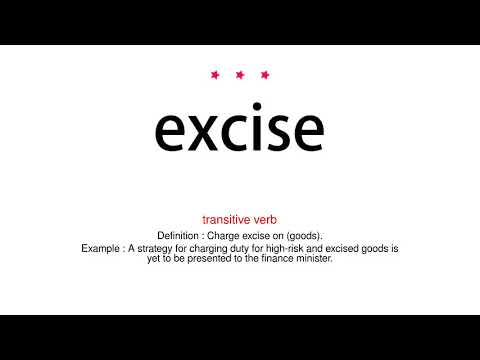 How to pronounce excise - Vocab Today