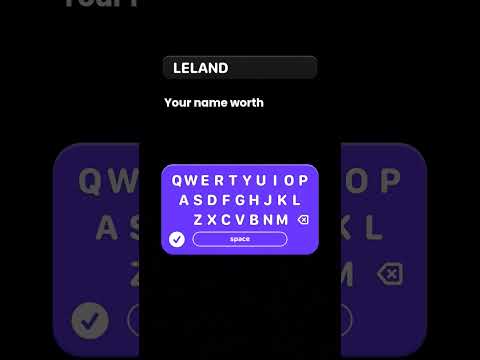 my name worth game