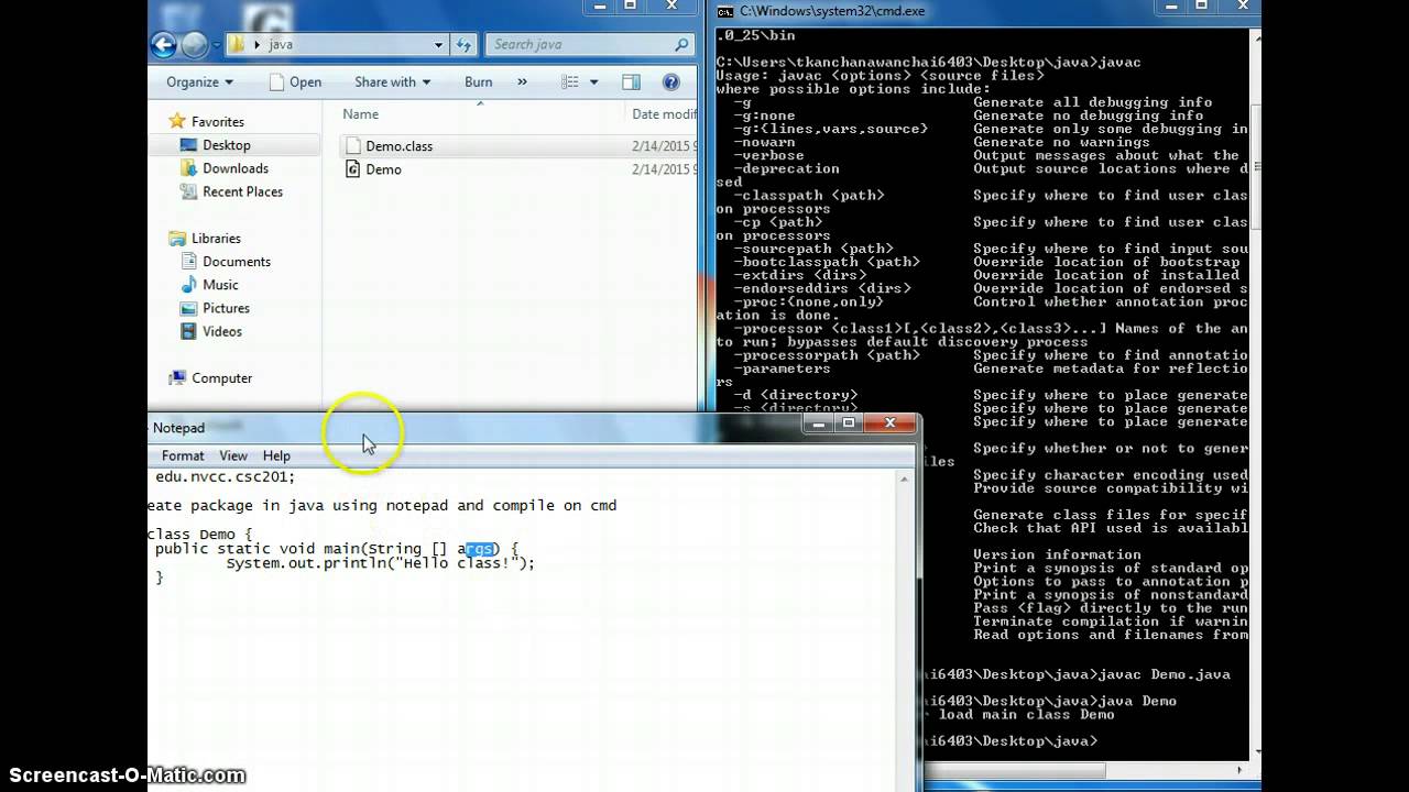 Package in Java with CMD and Eclipse