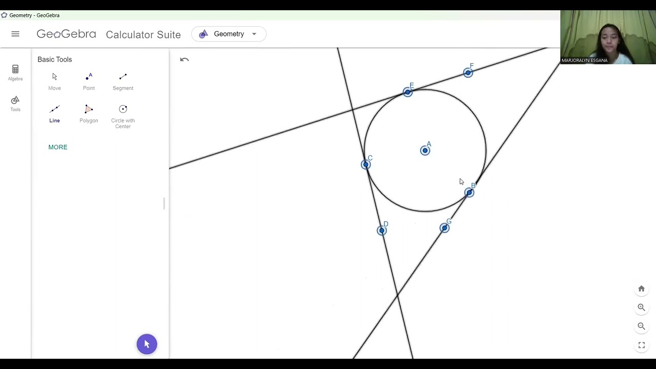 Graphing and evaluating equations using Geogebra Calculator Suite