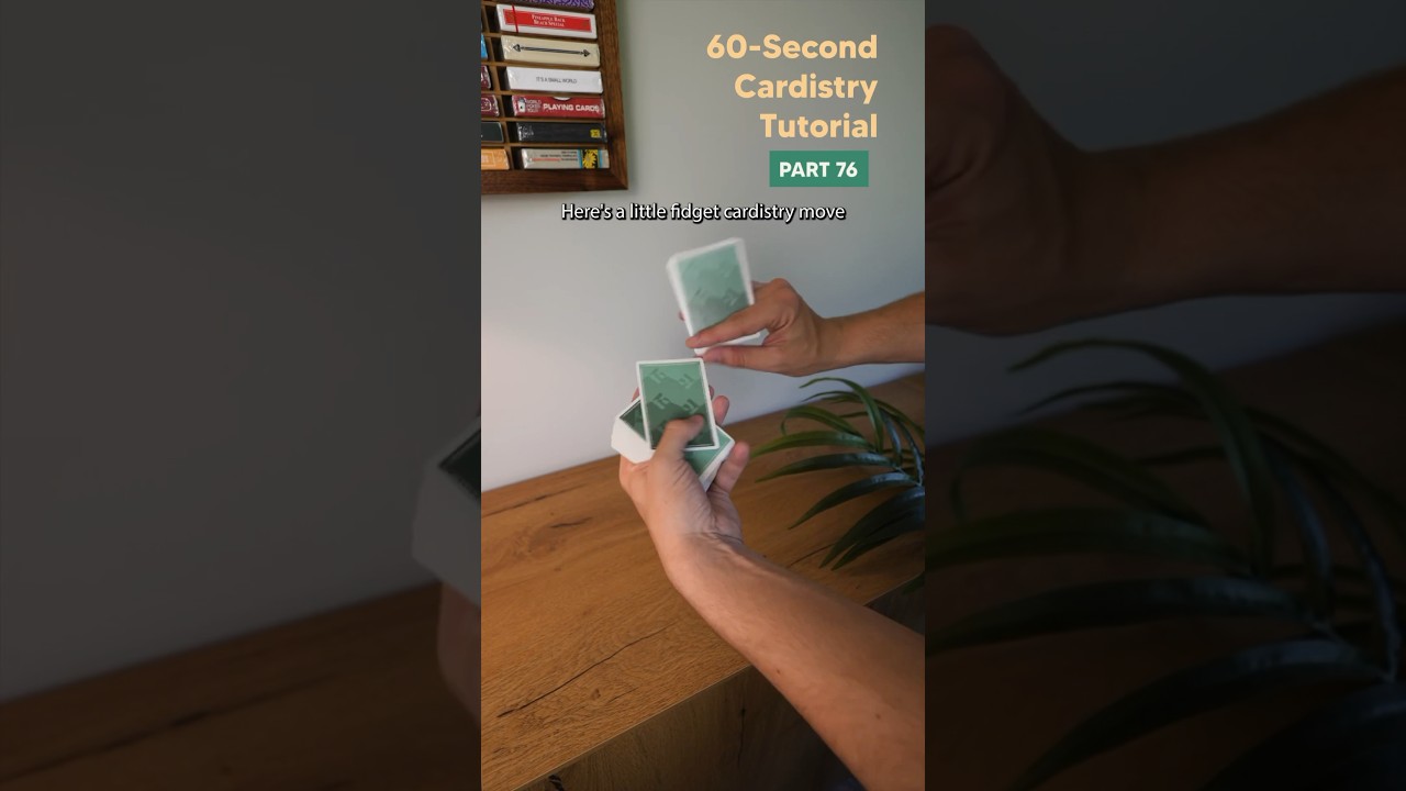 Beginner Cardistry / 60-Second Tutorial - Part 76 #cardistry #tutorial #howto #beginner #howto