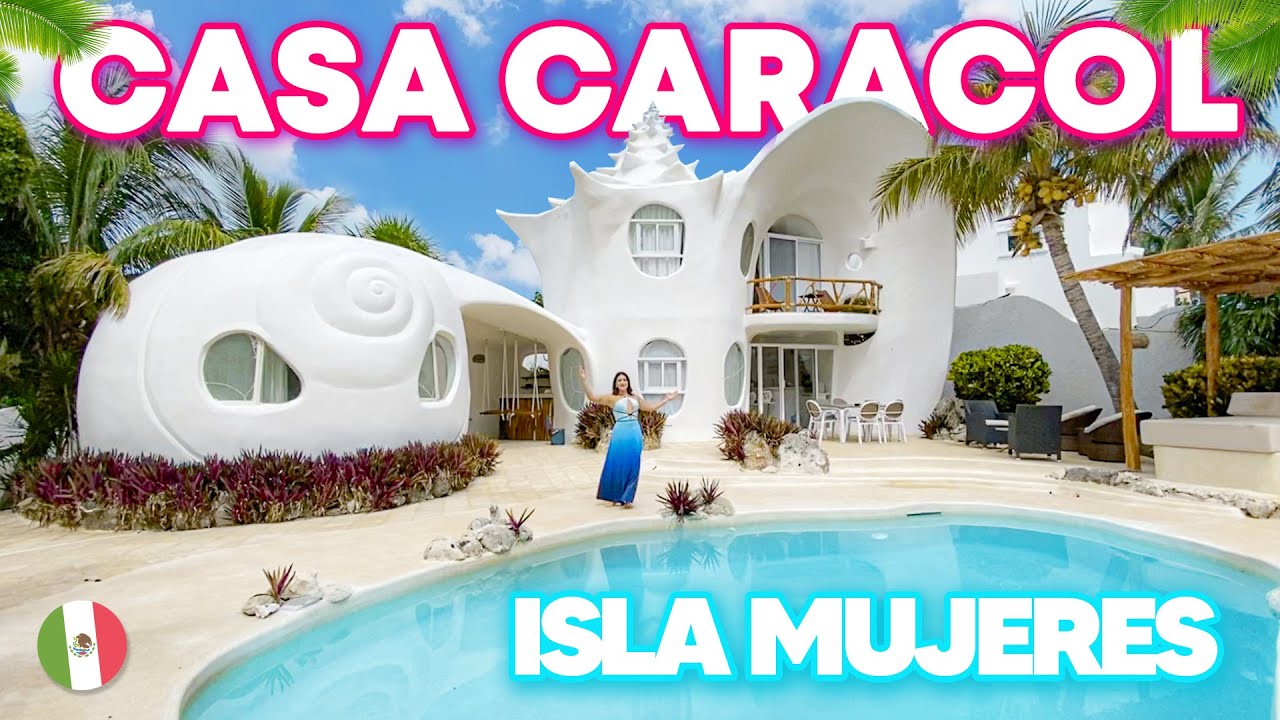 CASA CARACOL ISLA MUJERES 🐚 AIRBNB IMPRESIONANTE en el MUNDO está en MÉXICO 😱 Cancun | SHELL HOUSE
