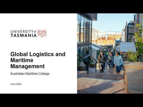 Bachelor of Global Logistics and Maritime Management Webinar Recording