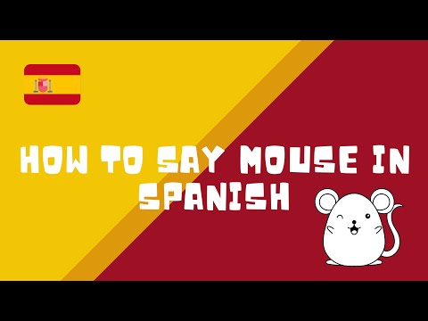 How to say mouse in Spanish | Learn Spanish