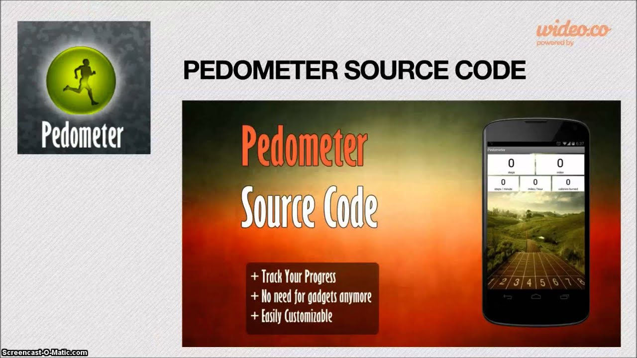 Pedometer android app source code