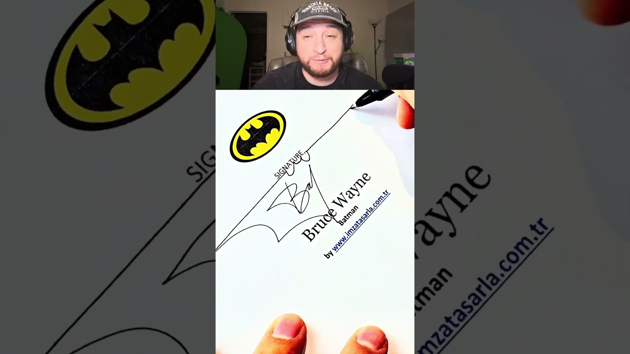 HOW TO SIGN BRUCE WAYNE 🤯