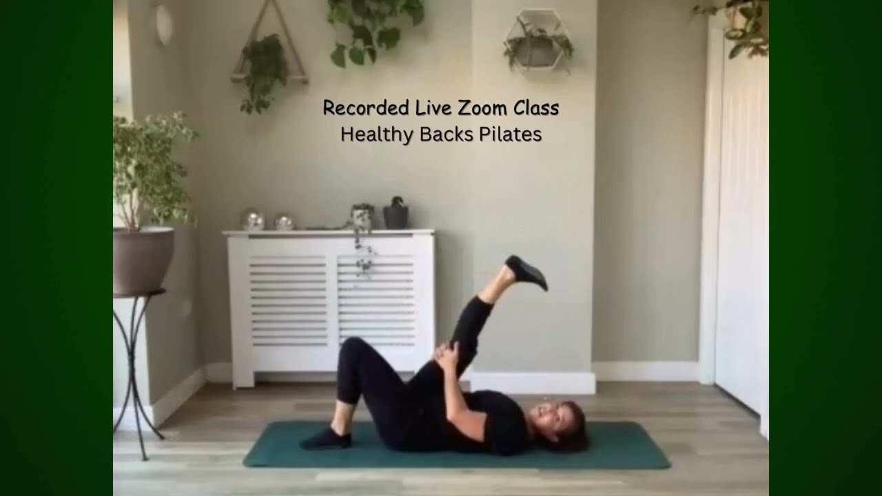 60 minute Healthy Backs Pilates: Whole body class with focus hips and hamstrings.