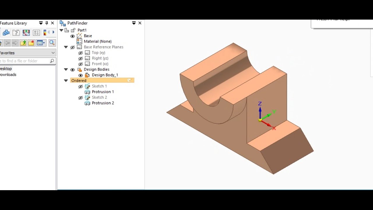 Solid Edge 3d model Exercise no.1