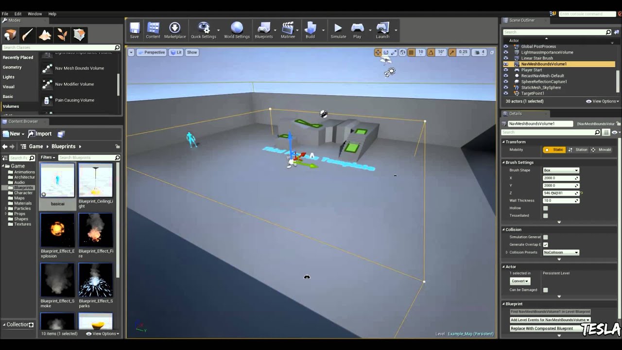 Unreal Engine 4 Tutorial - Basic AI Navigation