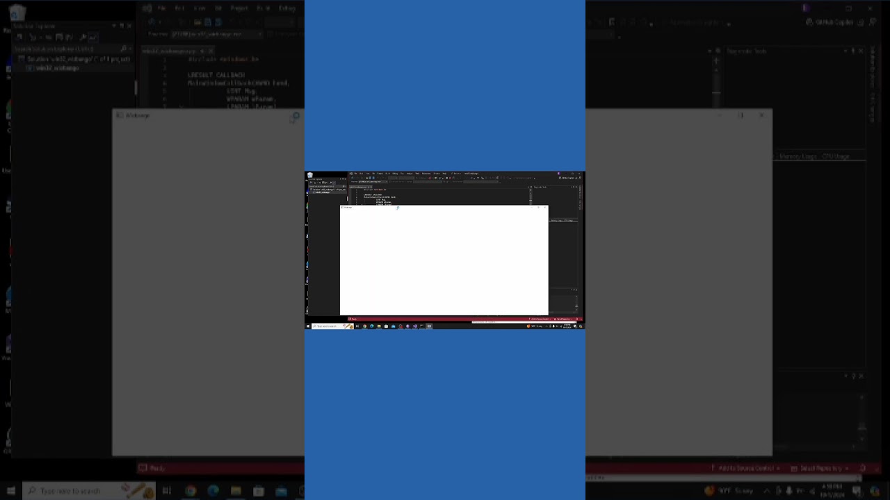 Opening a Blank Window #coding #games #tutorial