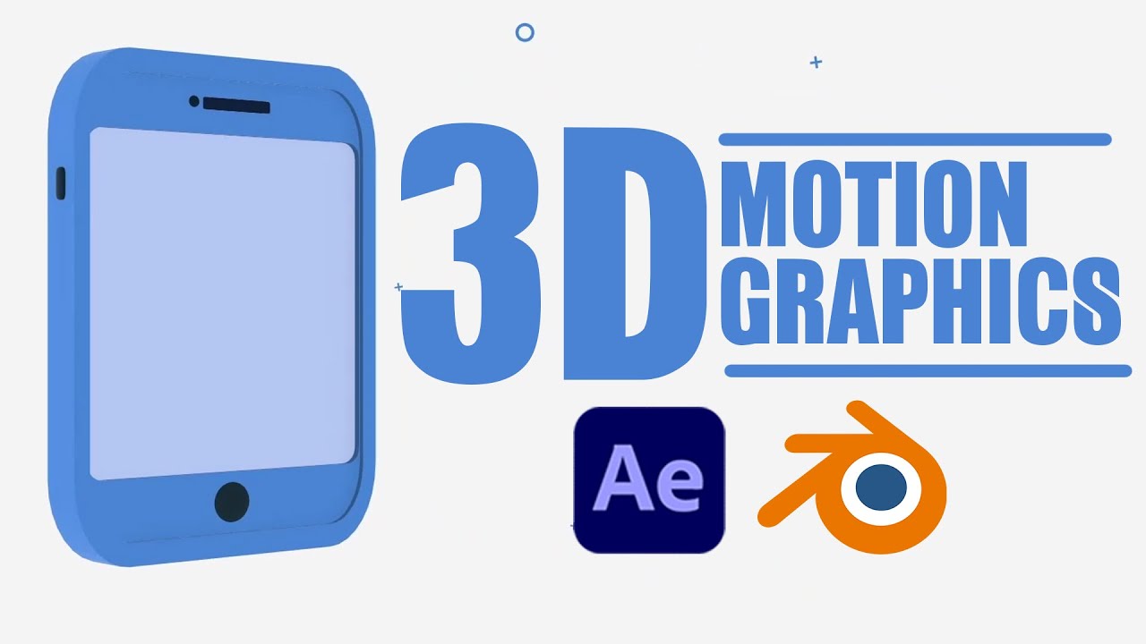 3D Motion Graphics Tutorial in After Effects | Element 3D | Blender