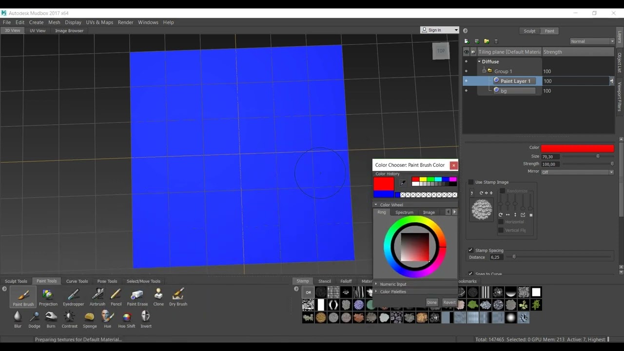 Create Tiling Textures in Mudbox   Diffuse map   Part 1of 5