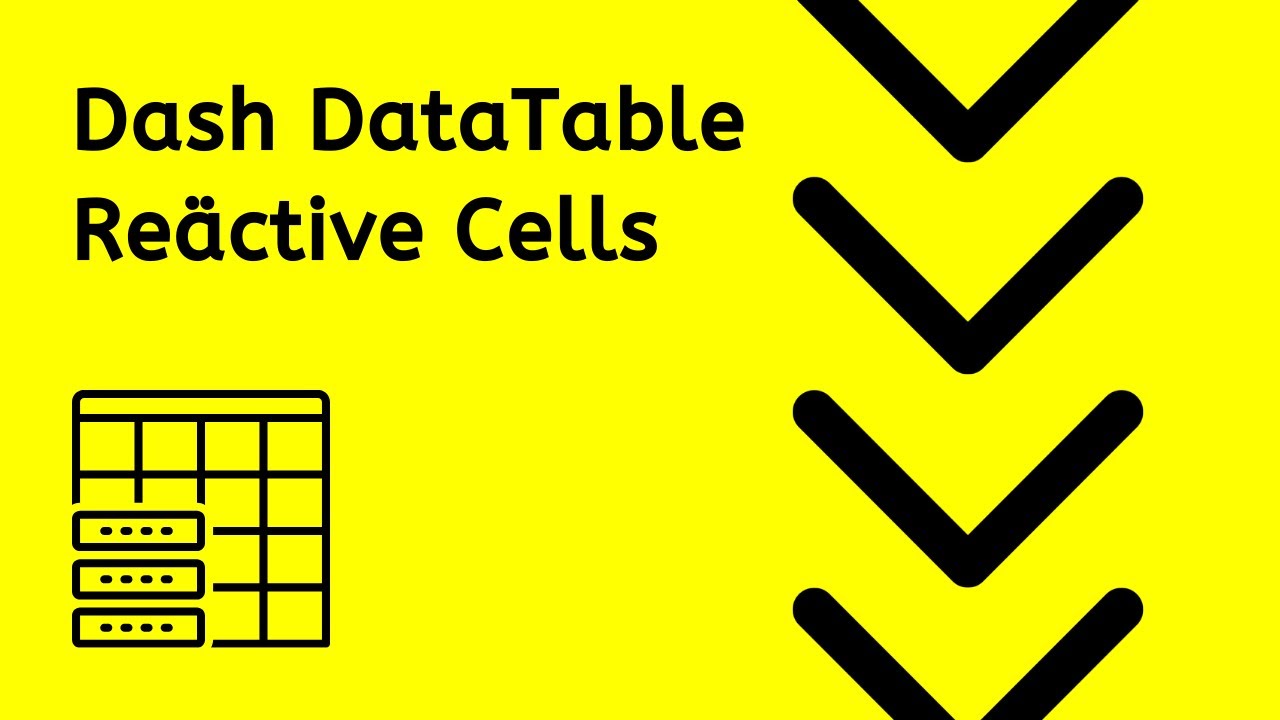 DataTable Reactive Cells - Dash Plotly Python