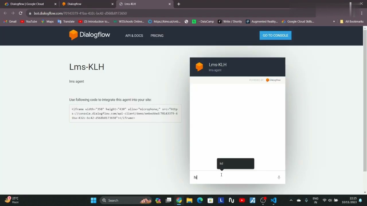 Google dialog Flow  Integration in Django