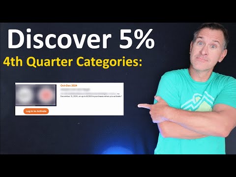NEW 5% Discover It Credit Card Cash Back Categories Revealed for 2024 4th Quarter