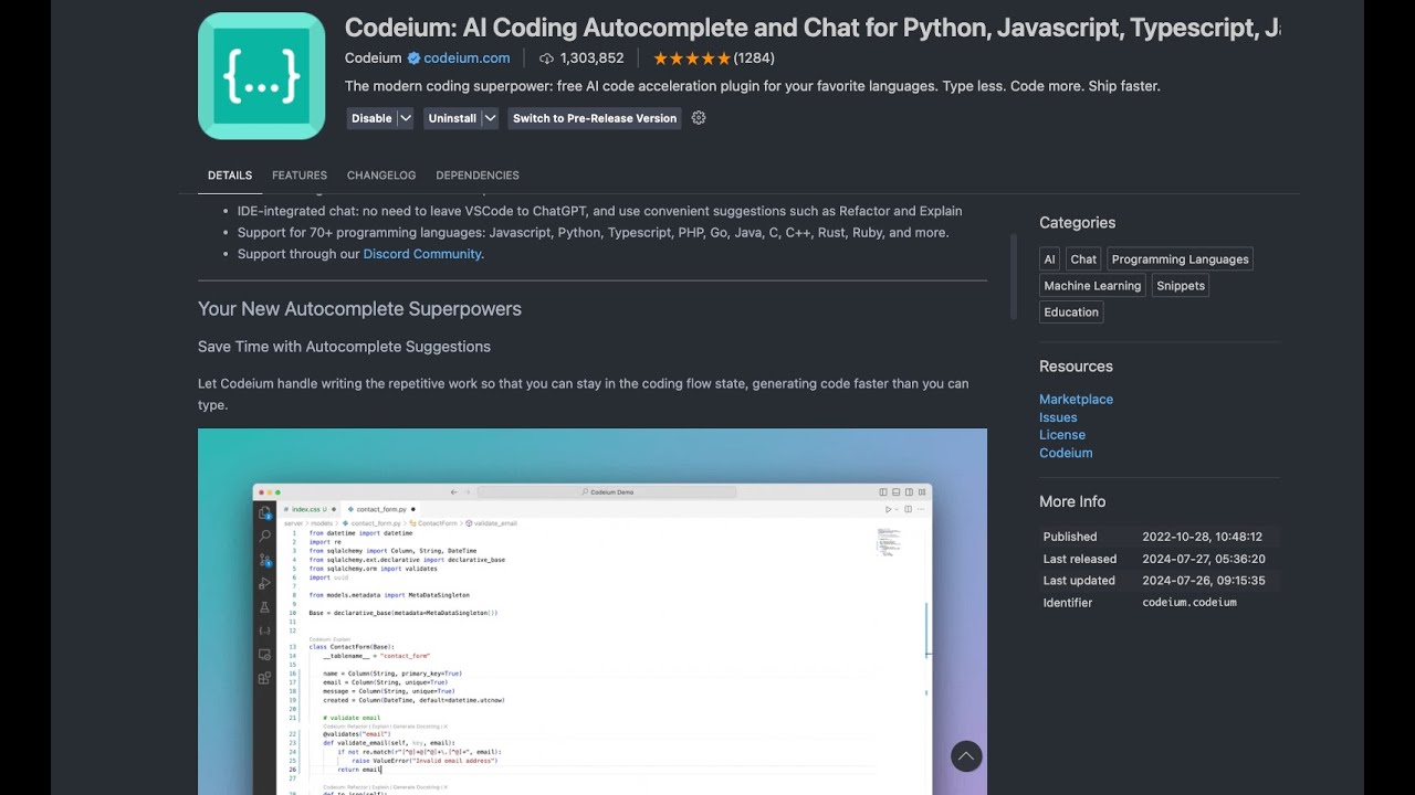 Codeium: AI Coding Autocomplete