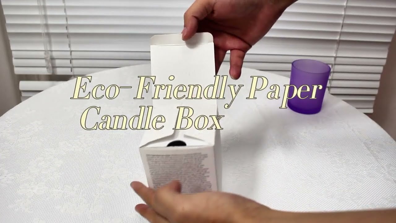 Eco-Friendly Paper Candle Box: Sustainable packaging designed to protect and showcase your candles