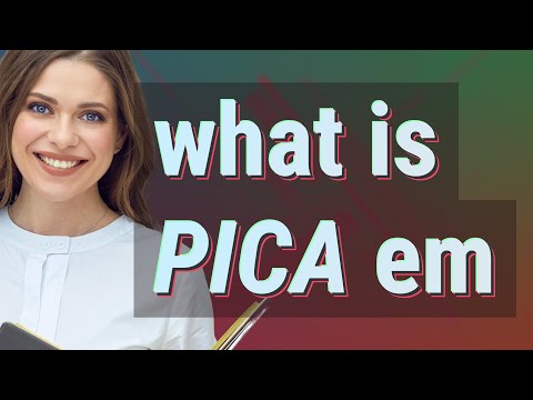 Pica em | meaning of Pica em
