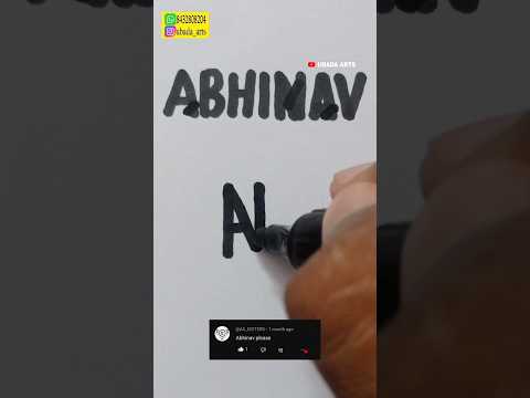 Logo name Abhinav 💥 Comment your Names 👀 #shorts #viral #logo #abhinav