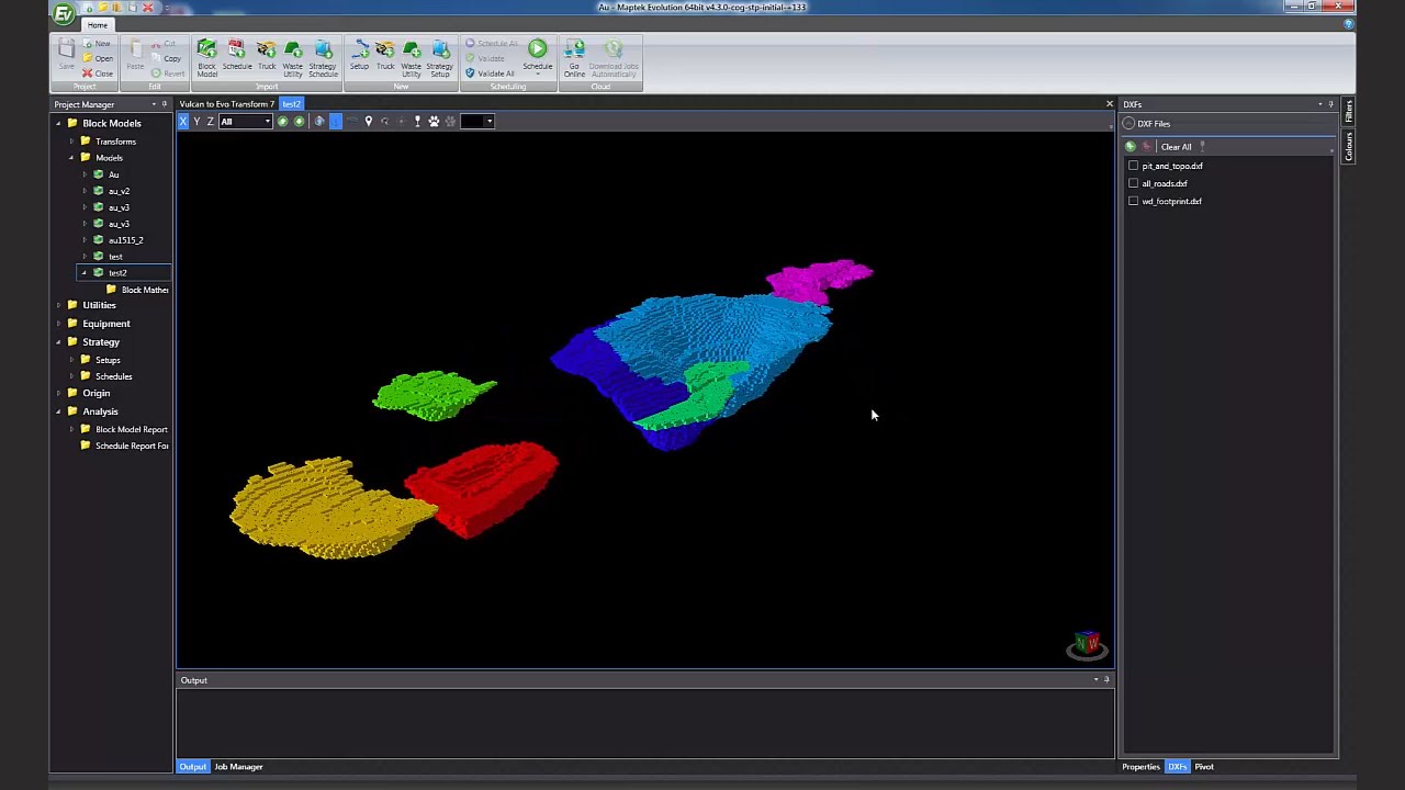 Simple block model import for Evolution scheduling