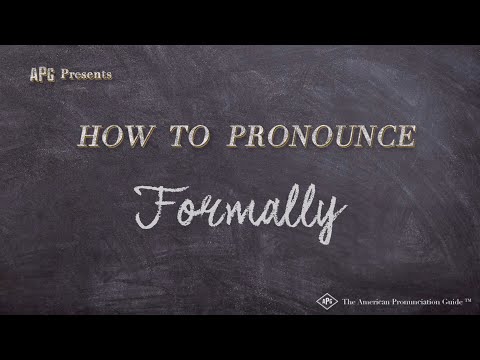 How to Pronounce Formally (Real Life Examples!)