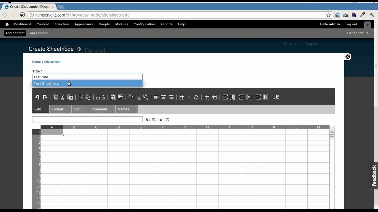 Drupal Sheetnode Module