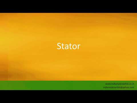 Pronunciation of the word(s) "Stator".