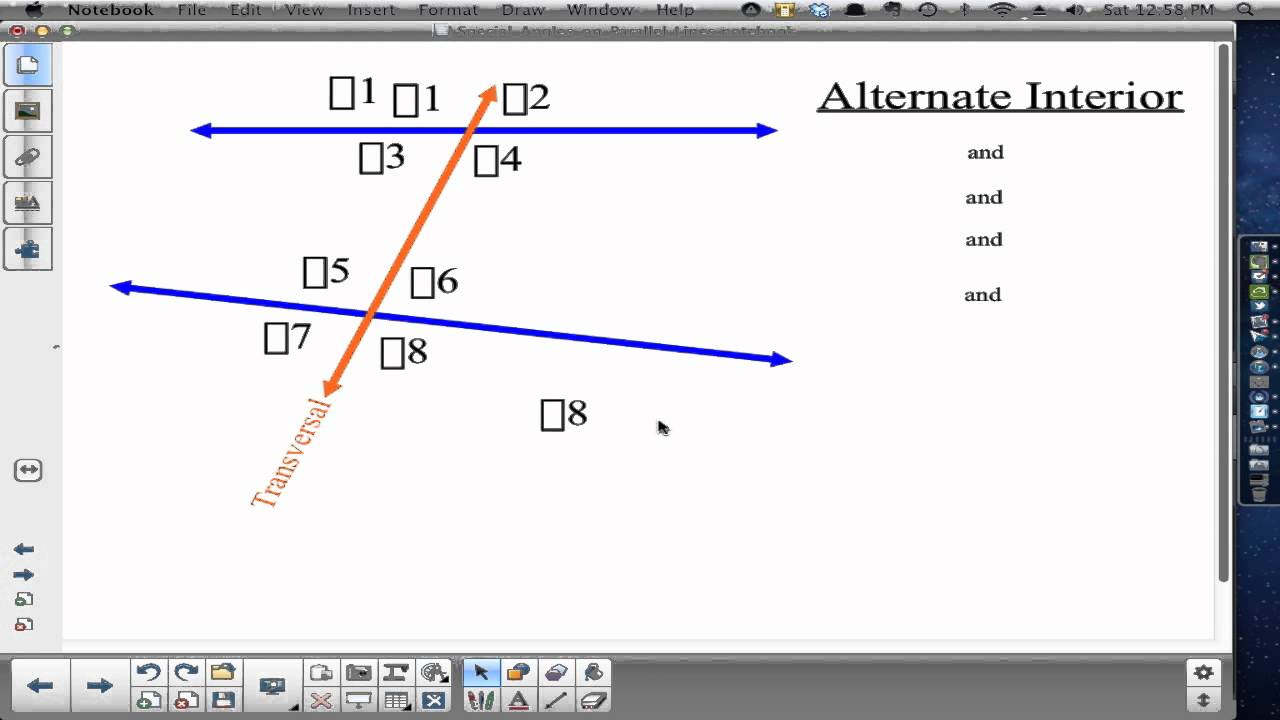 Special Angles on Parallel Lines - Part 2 - Alternate