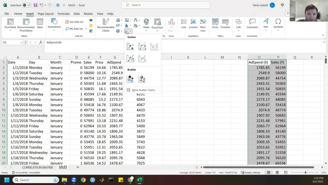 Regression in Excel I - Variable Selection and Bivariate Model Building