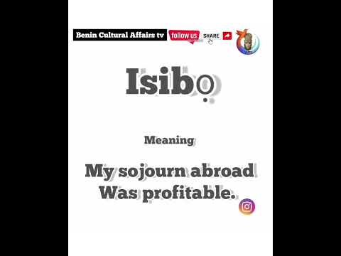 Some Names In Benin And Their Meaning