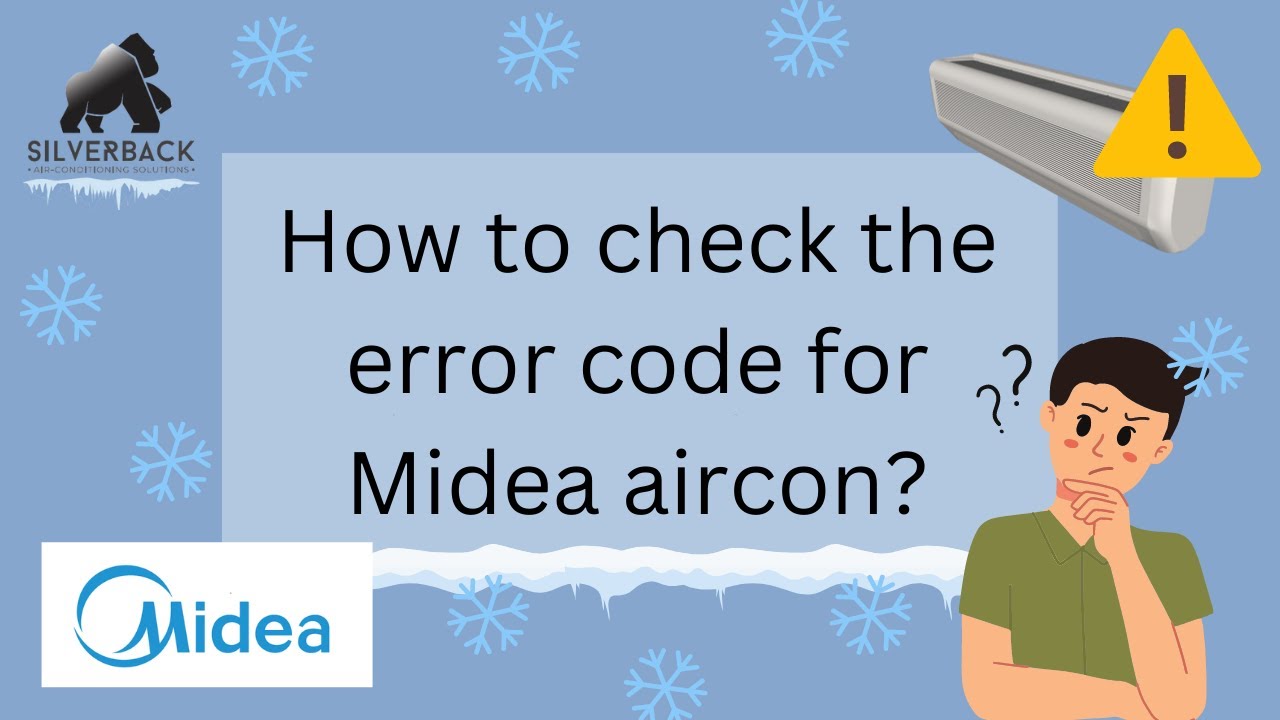 How to check the error code for Midea aircon?