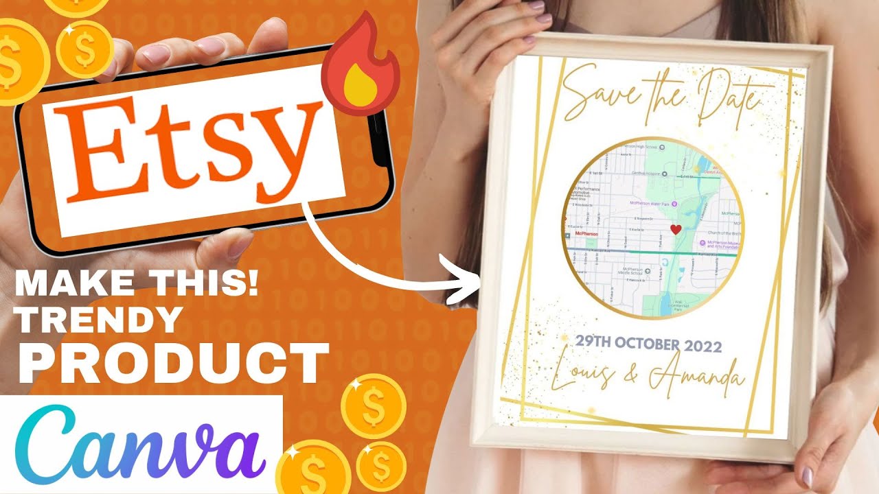 How to Create a Personalized Map Design in Canva – Perfect Gift Idea!