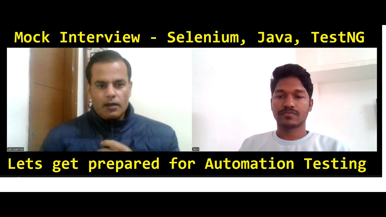 Learn from Mock Interview for Automation Testing (Selenium Java TestNG GitHub)