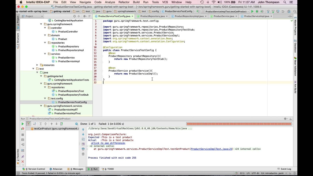 Testing Spring with JUnit