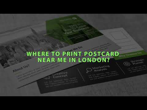 Where to print postcard near me in London