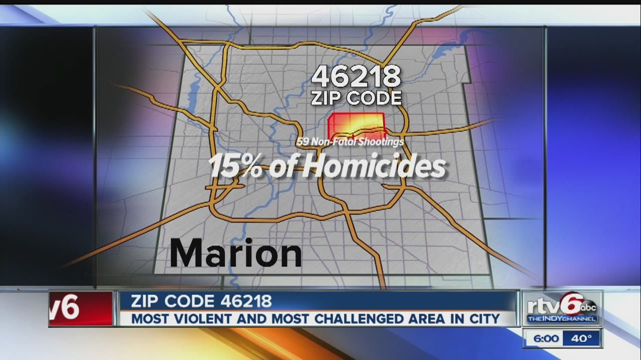 ZIP code 46218: Most violent, challenged area in city