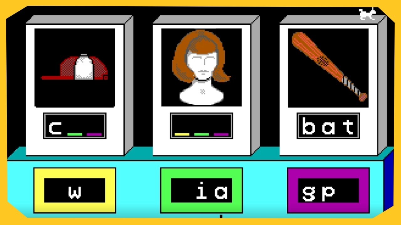 Reader Rabbit: Labeler Gameplay (DOS)