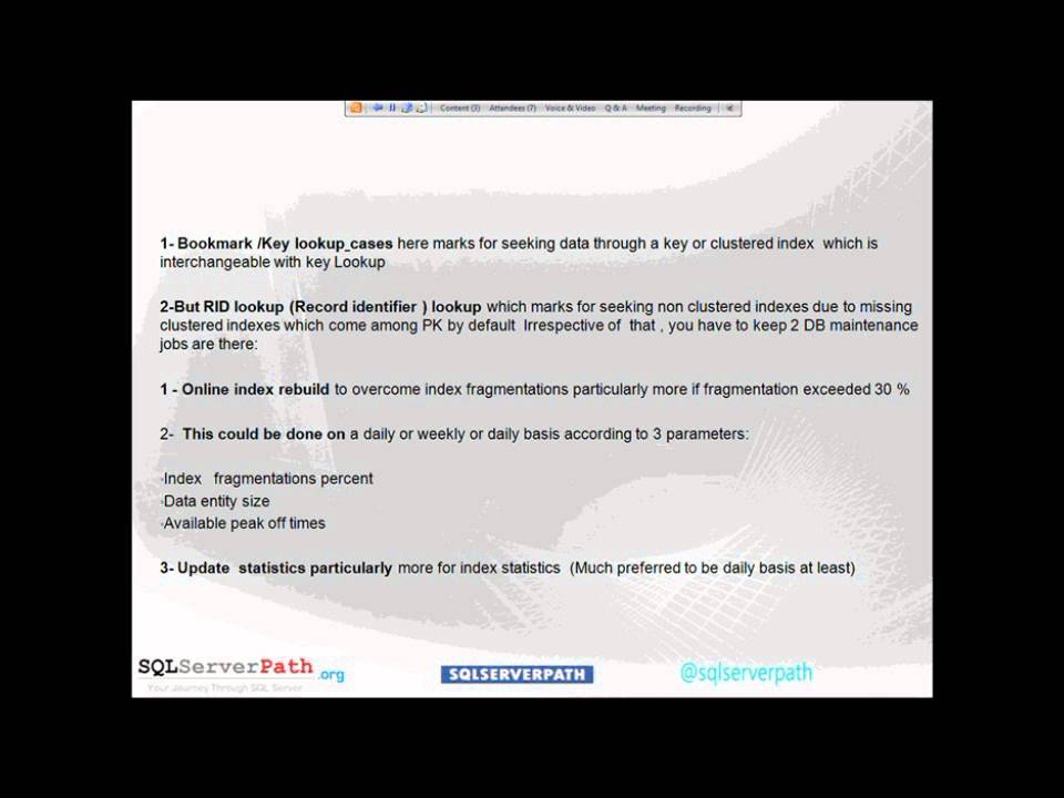 SQL Server Index Optimization