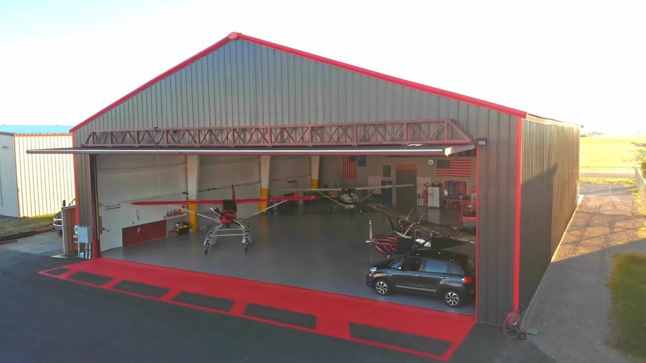 Steel Airplane Hangar - 70 x 100