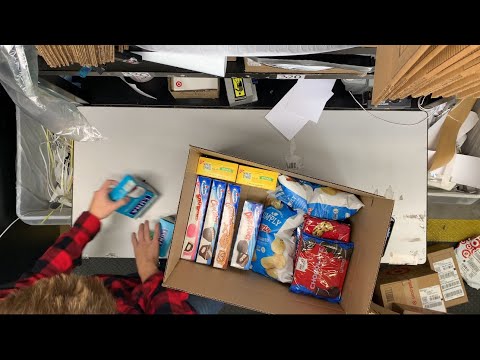 POV of a Target Employee | HUGE Snack Order | TikTok Compilation | Packing boxes and orders 📦